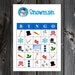 Snowman Winter Bingo 30 Printable Christmas Holiday Party Bingo Game ...