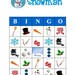Snowman Winter Bingo 30 Printable Christmas Holiday Party Bingo Game ...