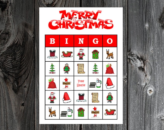 Happy Holidays 5x5 Bingo 30 Cards Printable Pdfs + Jpegs Contain ...