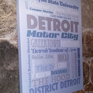 Names of Detroit Wall Art Instant Digital Download 16x20 Inches ...
