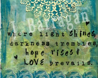 Inspirational Quote Courage Pledge Spiritual Gift