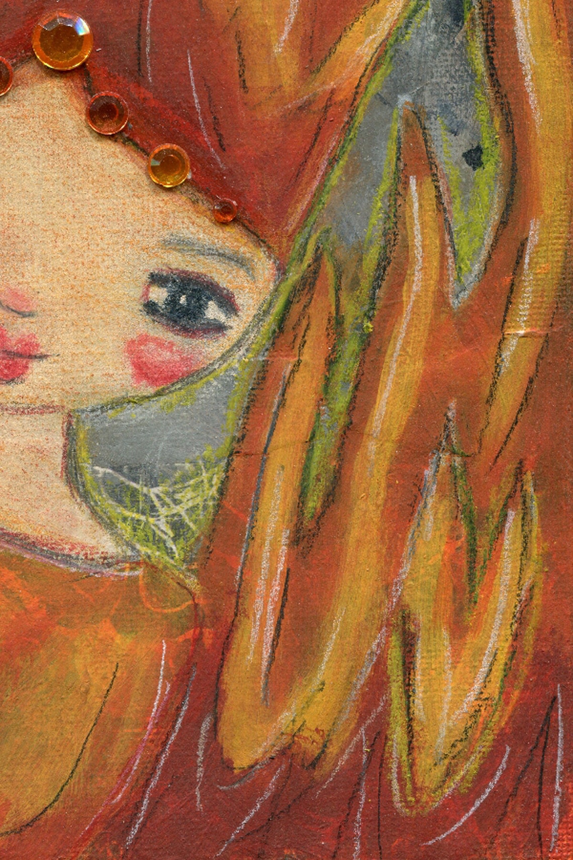 Girl on Fire Art, 8x10 Girl Art Print, Shine Your Light Art, Spiritual ...