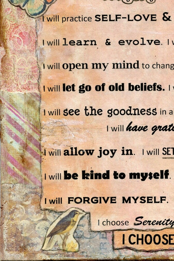 Inspirational Quote, Courage Pledge, Spiritual Gift, Affirmation ...