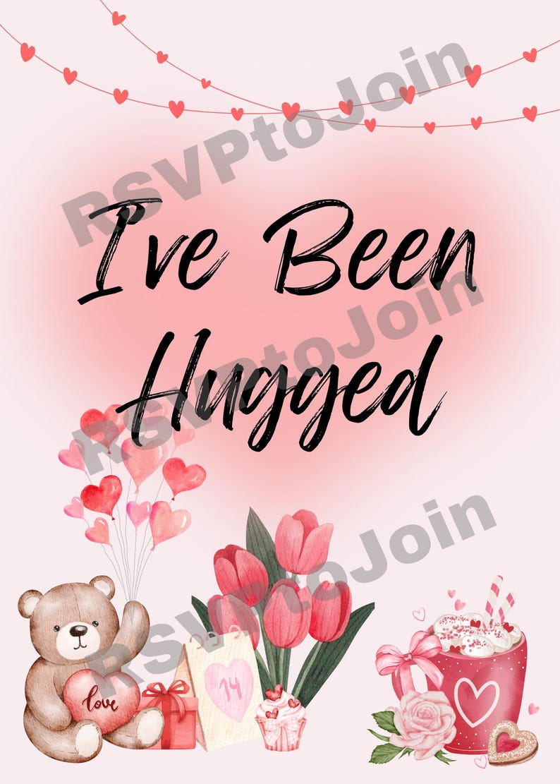 You've Been Hugged (coworker) Game Digital File - Download and Print - Etsy