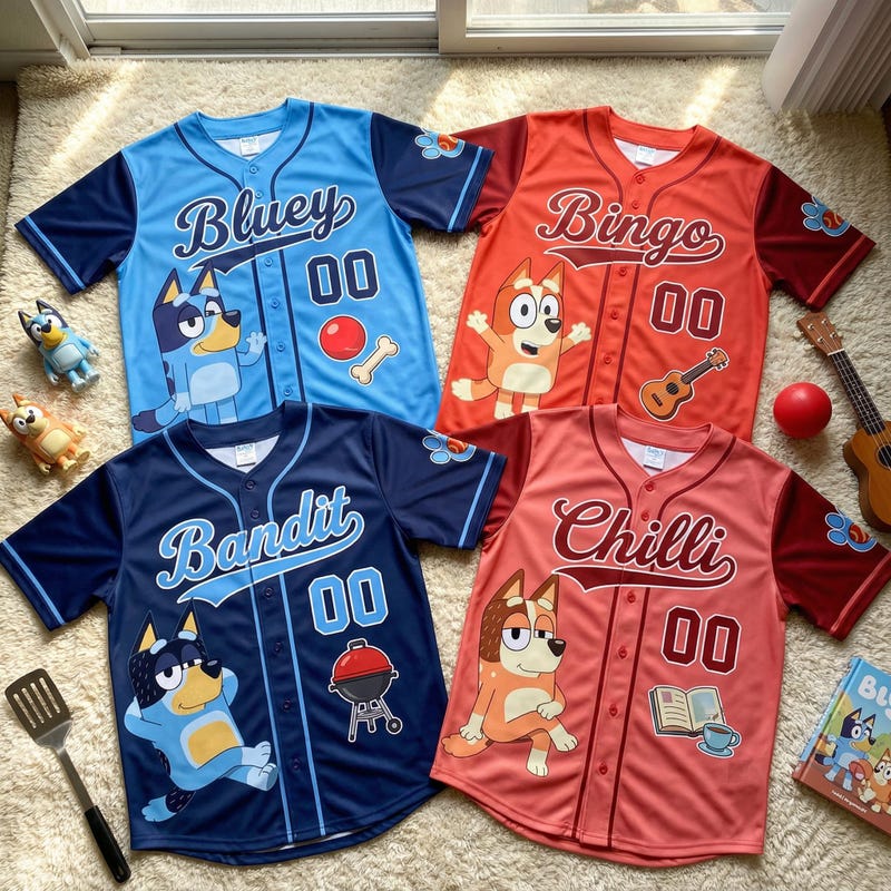 Bluey Men Jersey - Etsy
