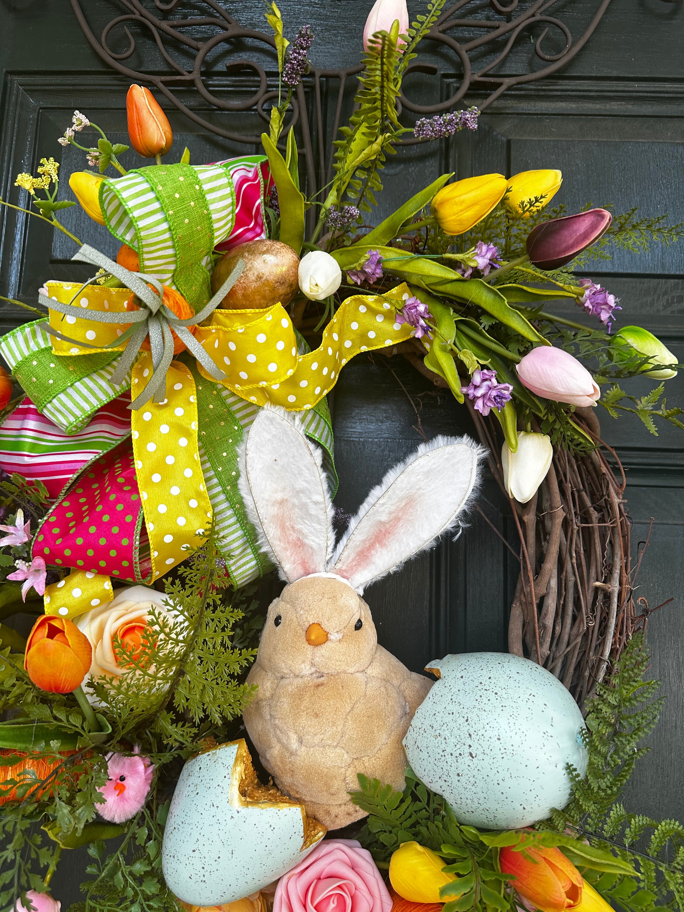 Easter Wreath, Chicken Easter Wreath, Easter Decor, Chicken Decor, Egg ...