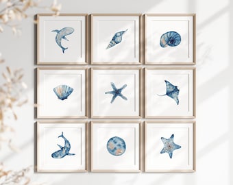 Printable Watercolor Art Blue Wall Art Printable - Etsy