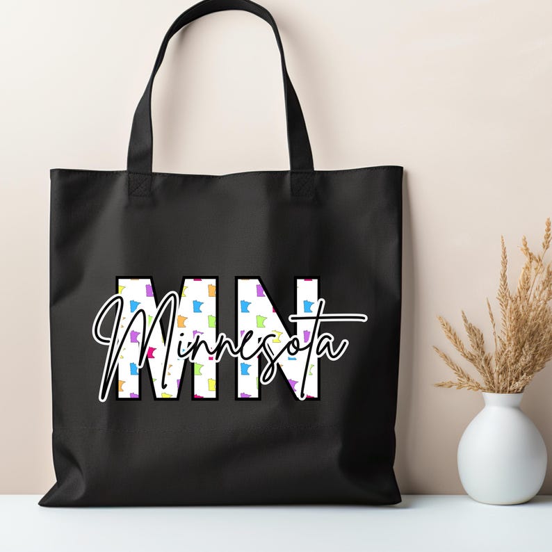 Colorful Minnesota State Outline PNG - Sublimation and DTF Design ...