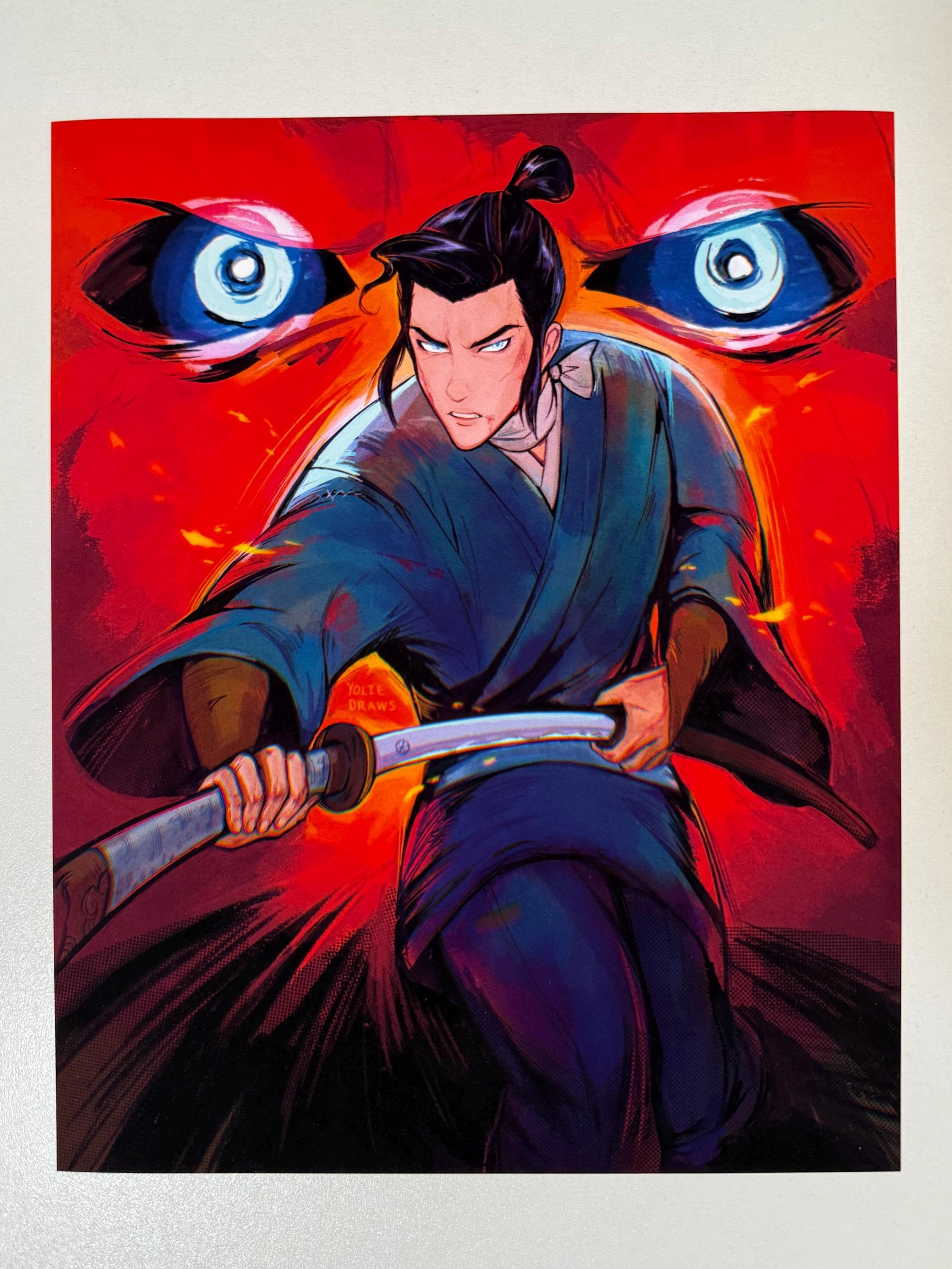 Blue Eye Samurai (mizu) Art Print - Etsy