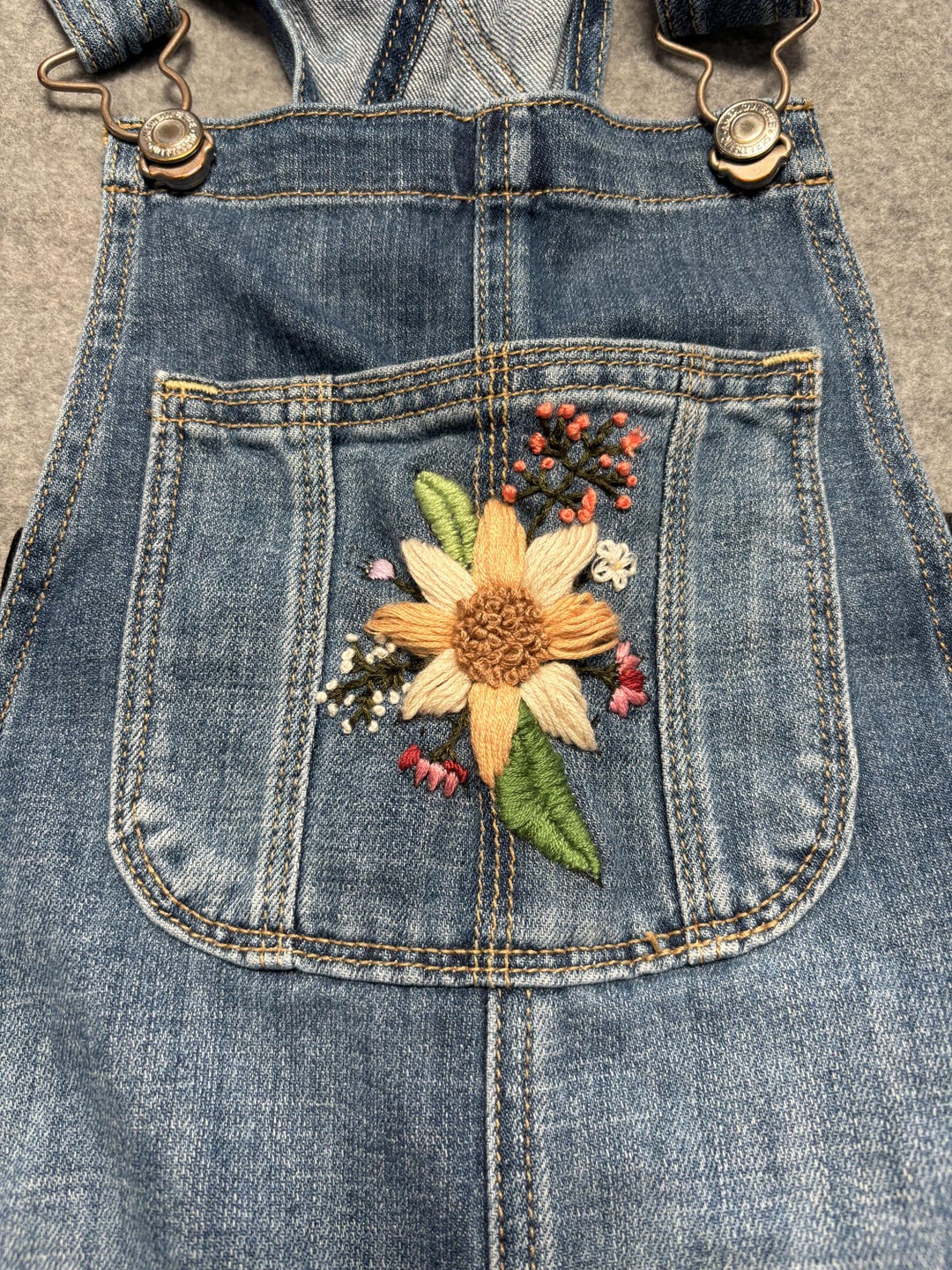 Upcycled Distressed Overalls Womens Size Small American Eagle Hand ...