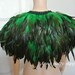 RED Feather Cape Top Feather Jacket Feather Shawl Rooster Feather Cape ...