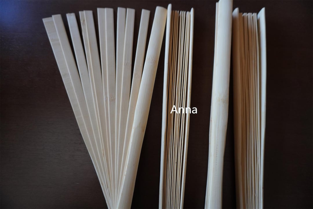 1 Piece Bamboo Fan 13pcs Staves per Fan - Etsy
