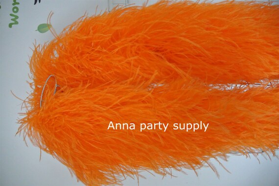 28 Colors Orange Ostrich Feather Boa 20 Ply Thickness for - Etsy