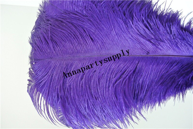 100 Pcs Purple Ostrich Feather Plume for Wedding Party Supply - Etsy