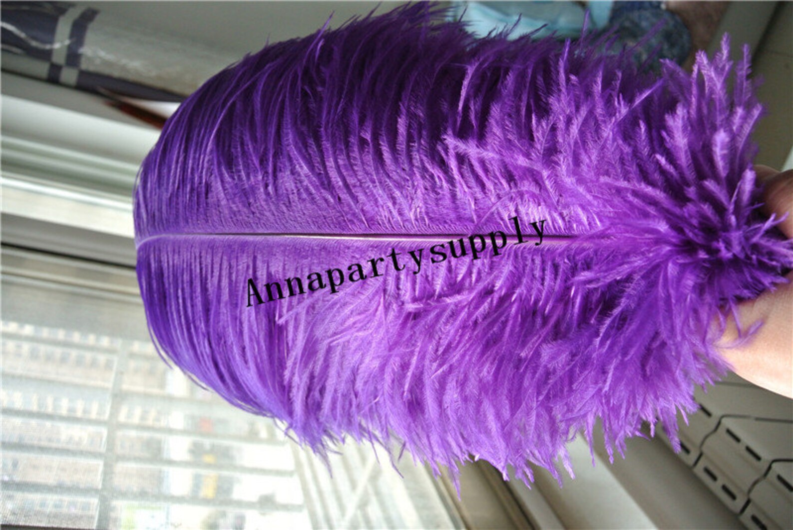 100 Pcs Purple Ostrich Feather Plume for Wedding Party Supply Wedding ...
