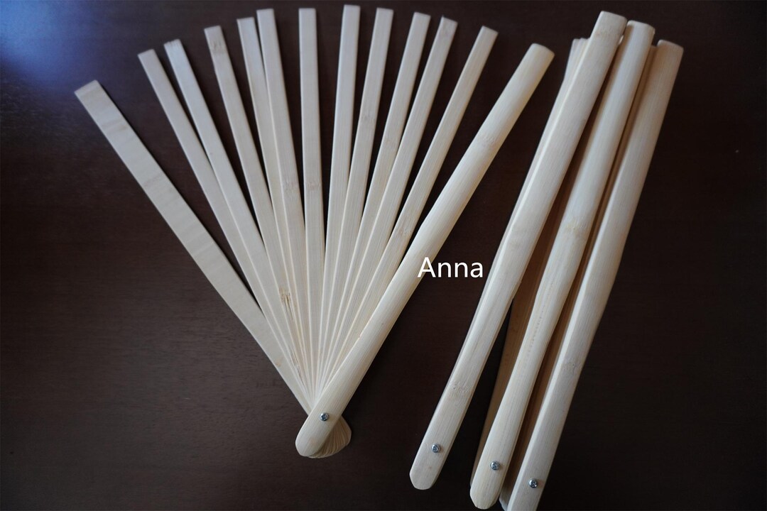 10 Piece Bamboo Fan 13pcs Staves per Fan - Etsy