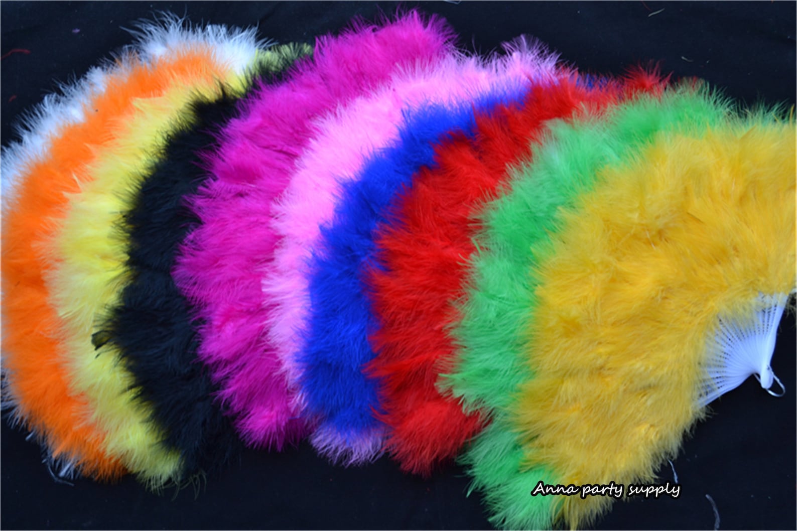13 Colors Marabou Feather Fan 20*12inch for Party Favors - Etsy