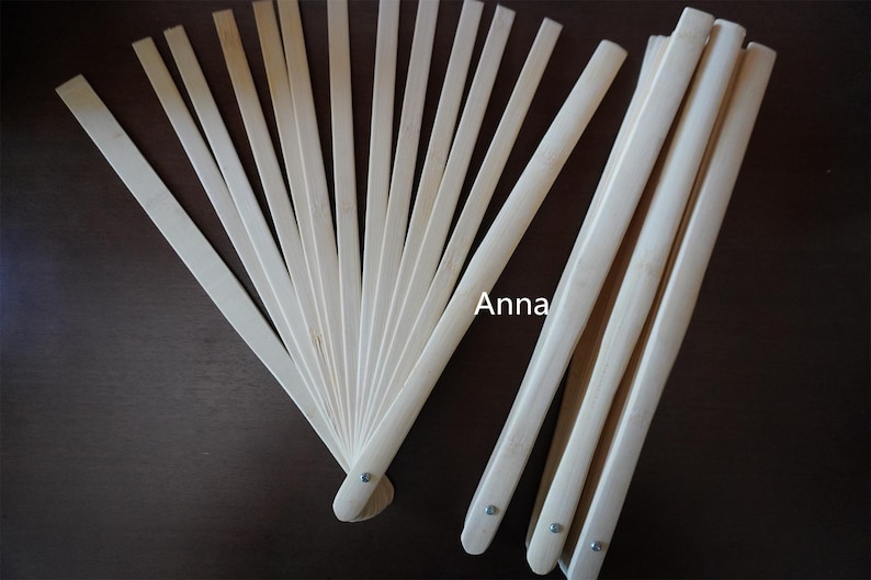1 Piece Bamboo Fan 13pcs Staves per Fan - Etsy