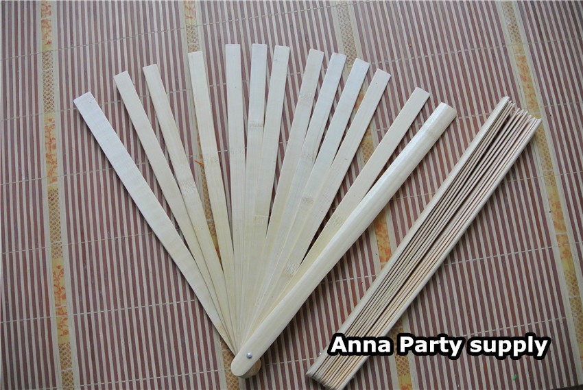 1 Piece Bamboo Fan 13pcs Staves per Fan - Etsy
