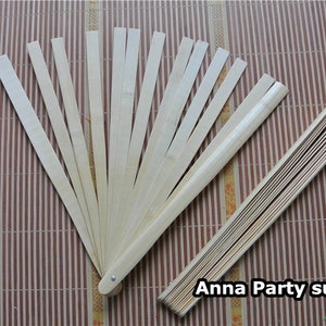 1 Piece Bamboo Fan 13pcs Staves per Fan - Etsy