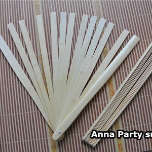 1 Piece Bamboo Fan 13pcs Staves per Fan - Etsy