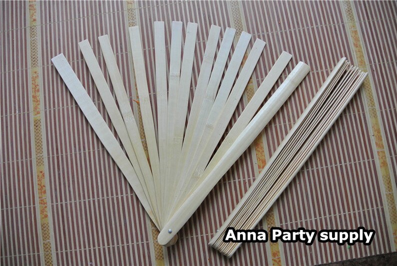 1 Piece Bamboo Fan 13pcs Staves per Fan - Etsy
