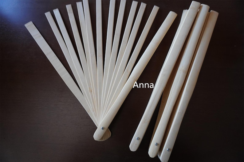 1 Piece Bamboo Fan 13pcs Staves per Fan - Etsy