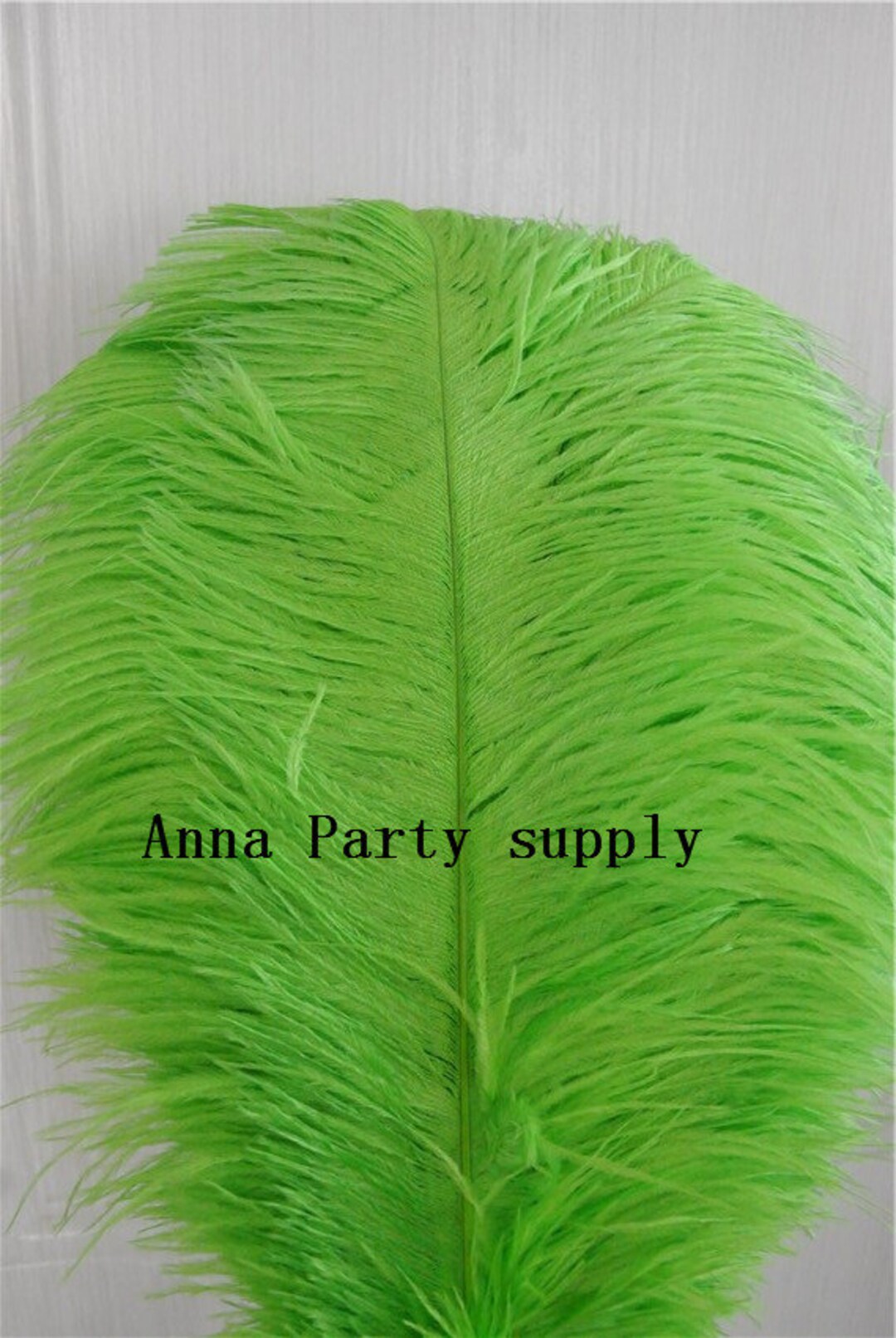 100 Pcs Lime Green Ostrich Feather Plume for Wedding Party Supply ...