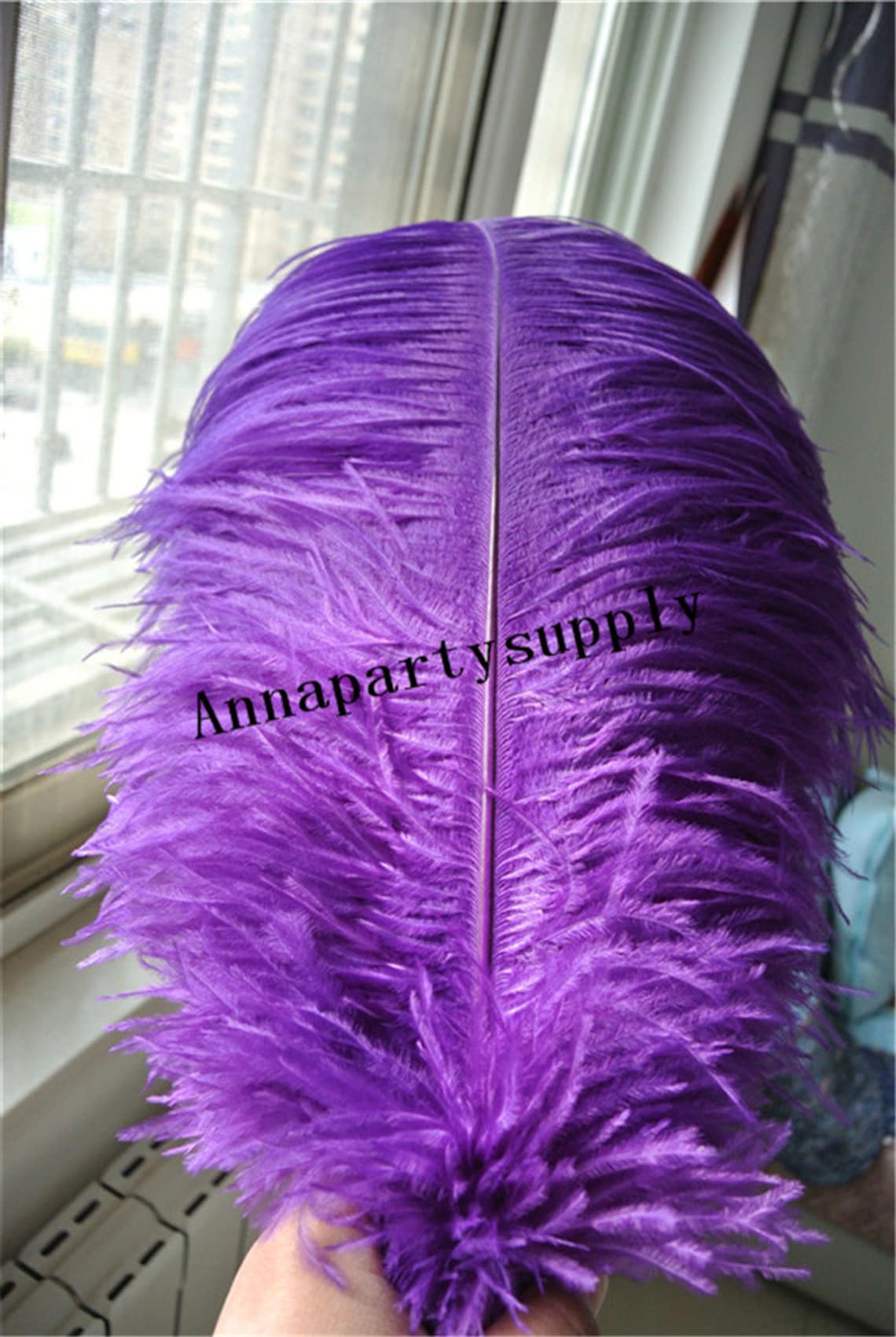 100 pcs purple ostrich feather plume for wedding party supply | Etsy