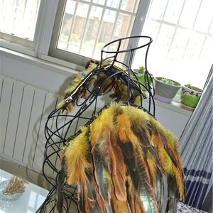 Handmade Yellow Rooster Coque Feather Epaulette Pads Carnival - Etsy