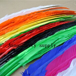 100 Pcs 12-14inch Red Hot Pink Yellow Blue Turquoise Purple Green Black ...