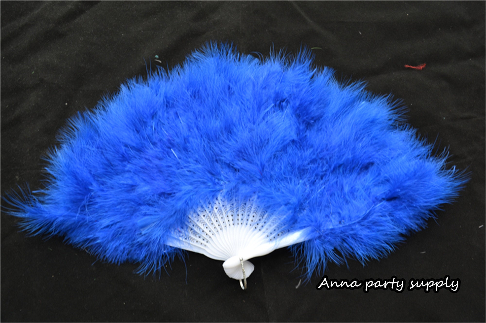 Royal Blue Marabou Feather Fan 2012inch 13colors for Party - Etsy