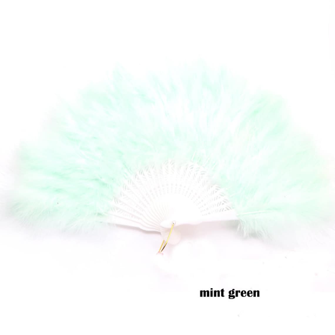 Light Blue Marabou Feather Fan Burlesque Feather Fan Dancing 20*12inch ...