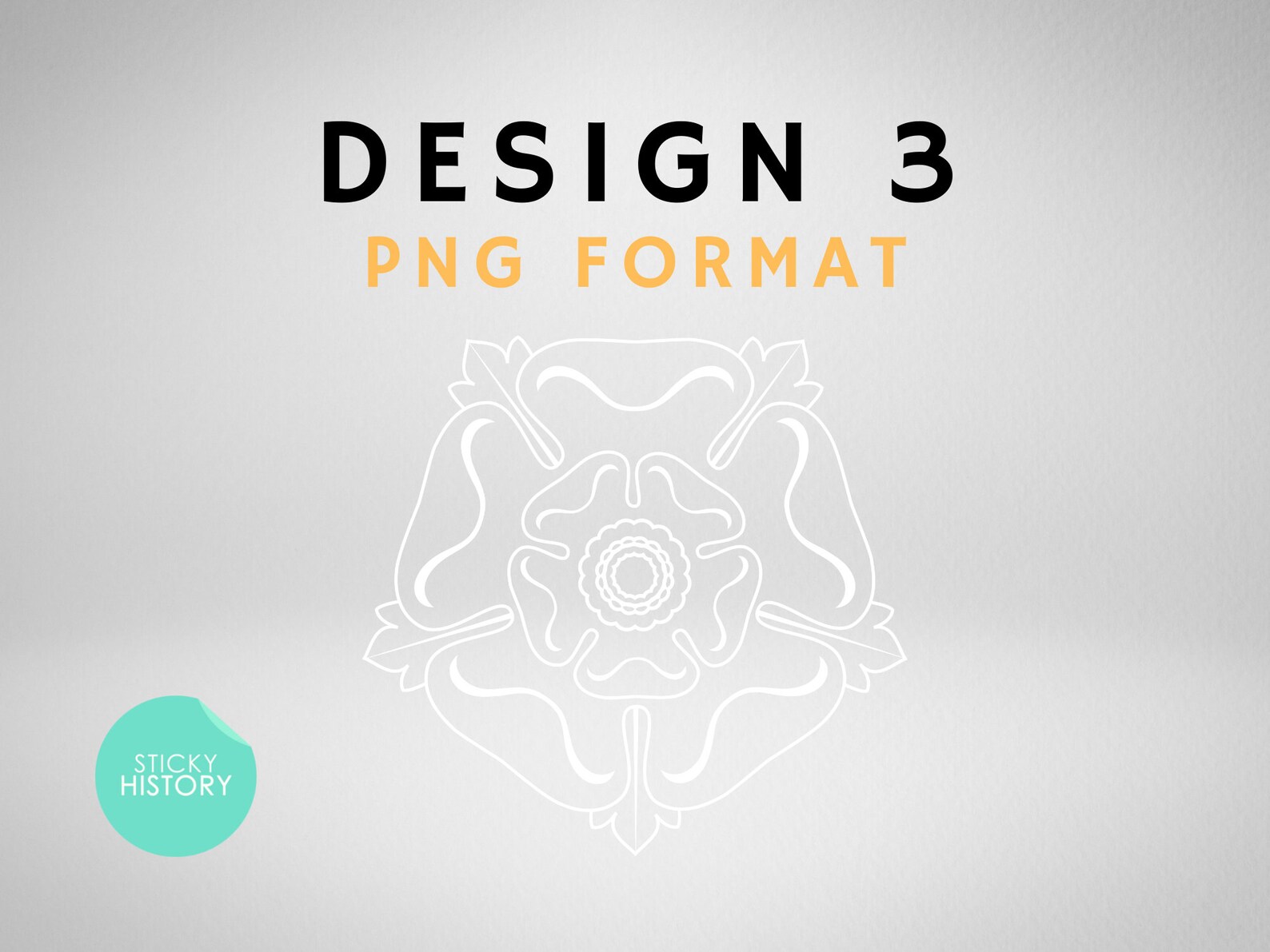 Tudor Rose Design Bundle - PNG and JPEG Files - Digital Download - Clip ...