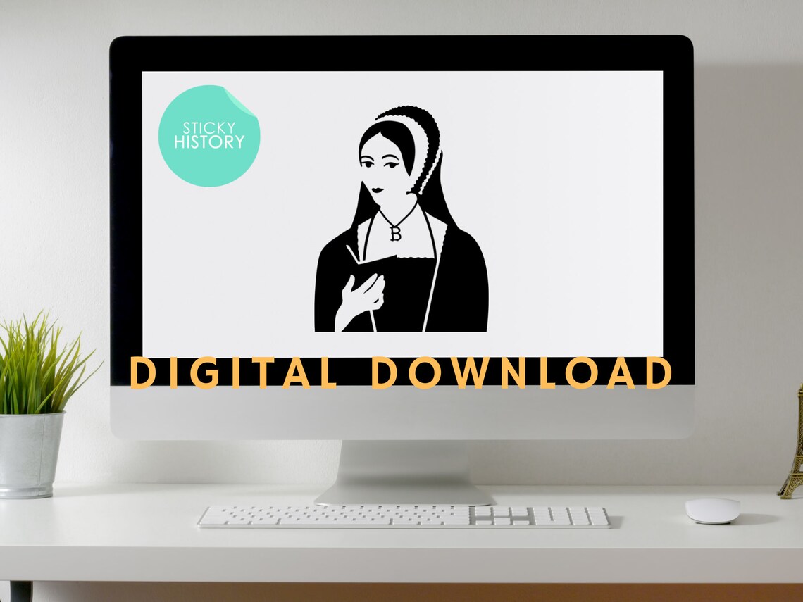 Anne Boleyn Digital File - Jpg Png Pdf Eps Ai Svg Files Digital ...