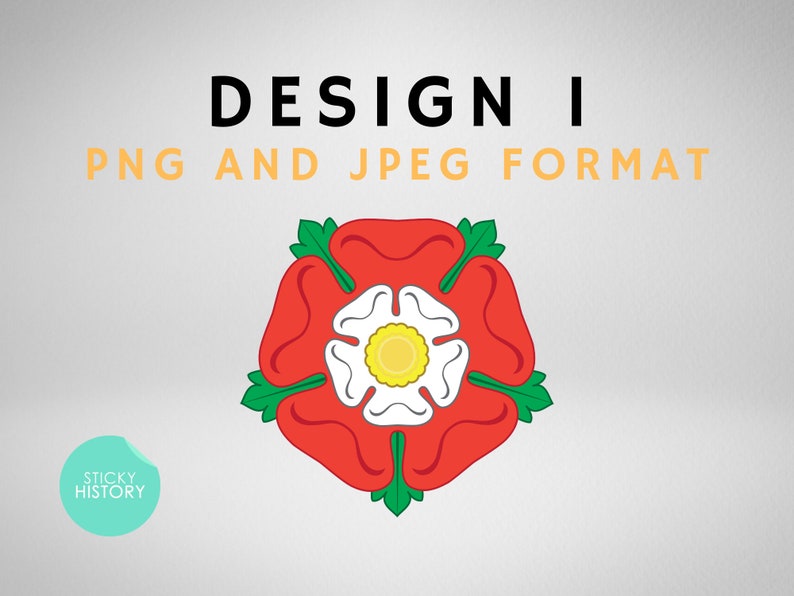 Tudor Rose Design Bundle PNG and JPEG Files Digital Download Clip Art ...