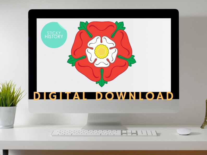 Tudor Rose Design Bundle PNG and JPEG Files Digital Download Clip Art ...