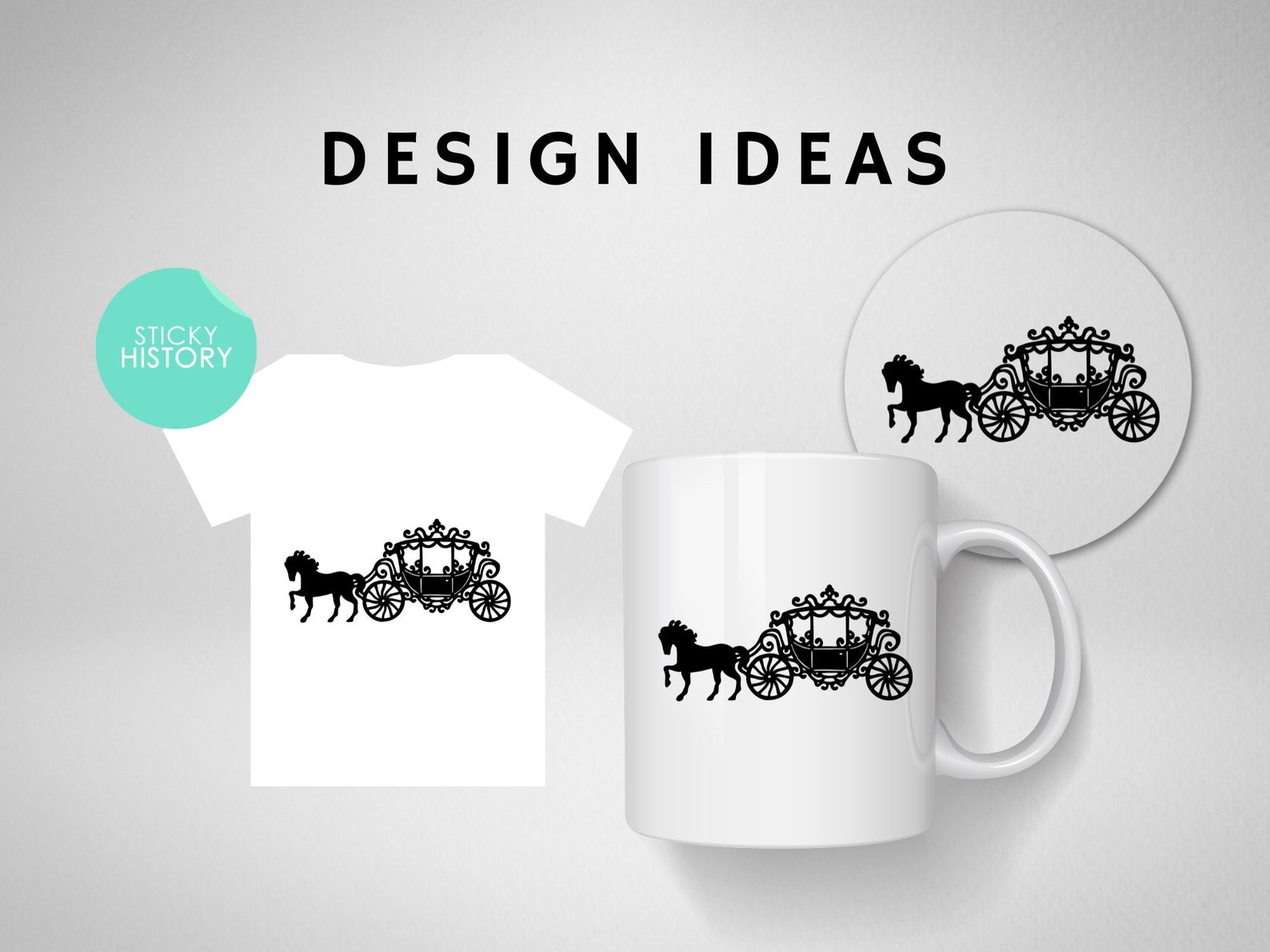 Horse and Carriage Silhouette - Jpg, Png, Pdf, Eps, Ai, Svg Files ...