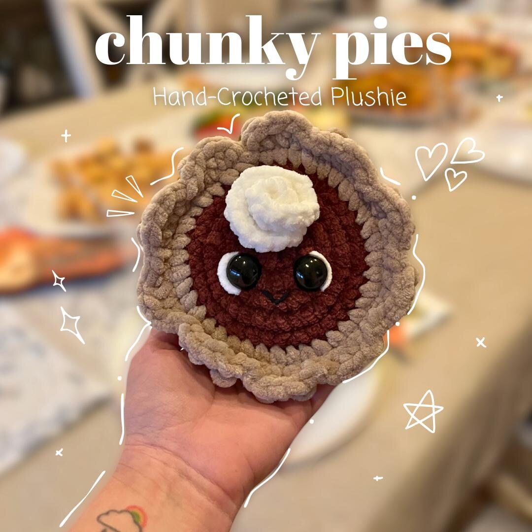 Handmade Crochet Chunky Pie Plushie - Etsy