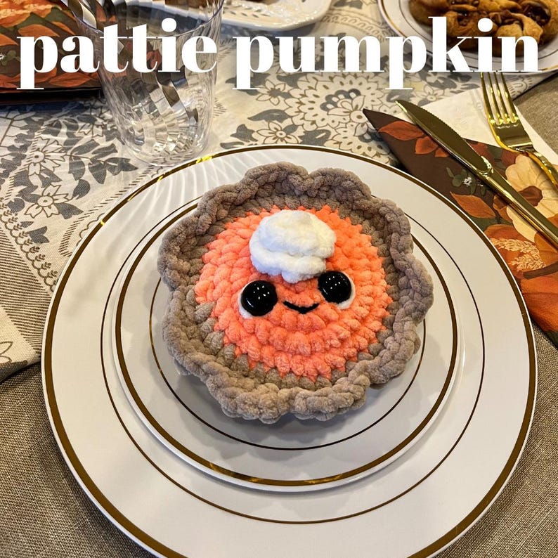 Handmade Crochet Chunky Pie Plushie - Etsy