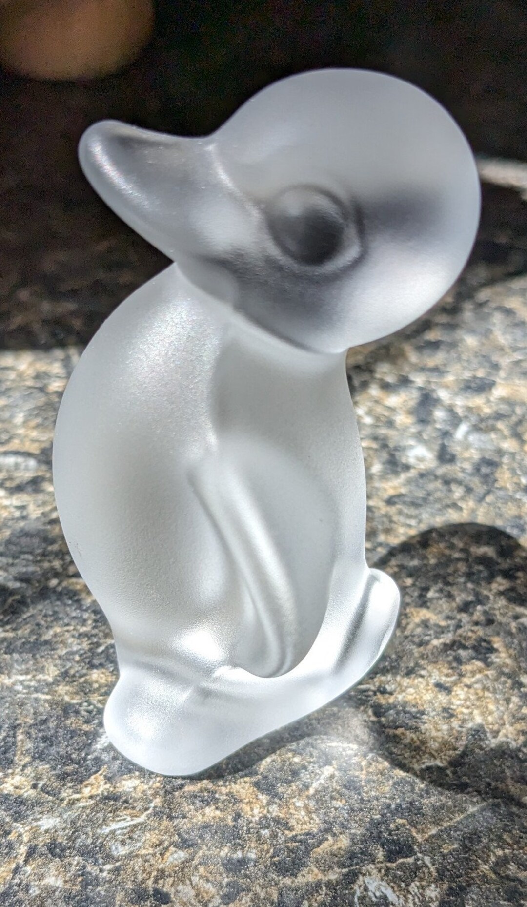 Vintage Frosted Crystal Duck Figurine Signed Sevres France - Etsy