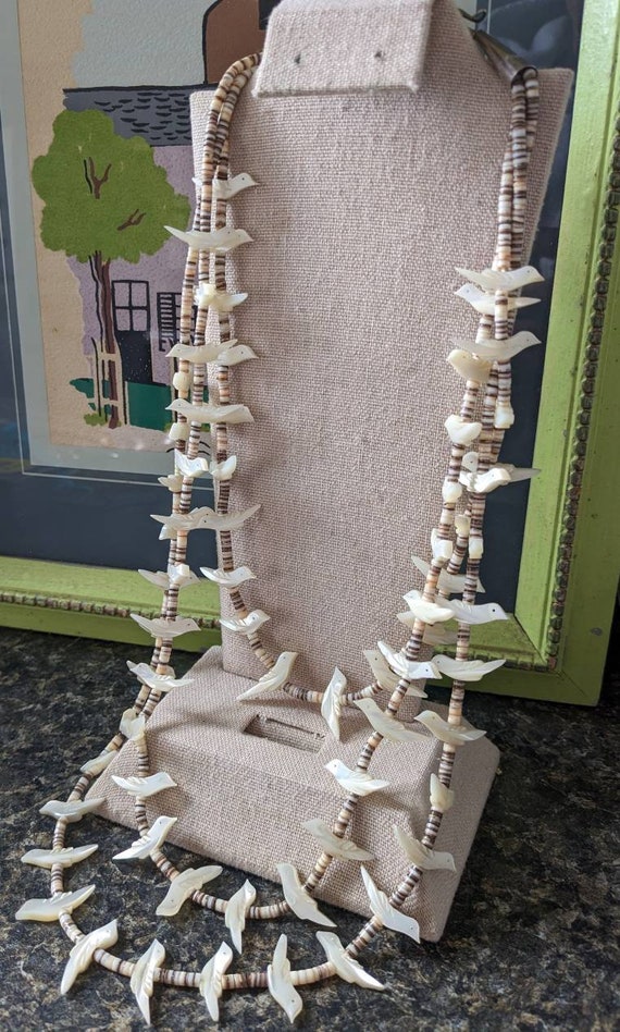 Vintage Bird Fetish Necklace Sterling Findings - Gem