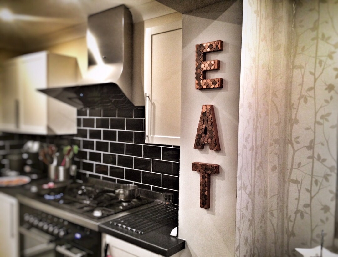 EAT Copper Letters With English Penny's Kitchen - Etsy