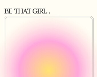 That Girl Poster Trendy Pink That Girl Wall Art It Girl Print Girly ...