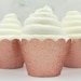 Rose Gold Glitter Cupcake Wrappers Copper Glittery Sparkly - Etsy