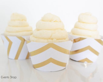 Chevron cupcake | Etsy