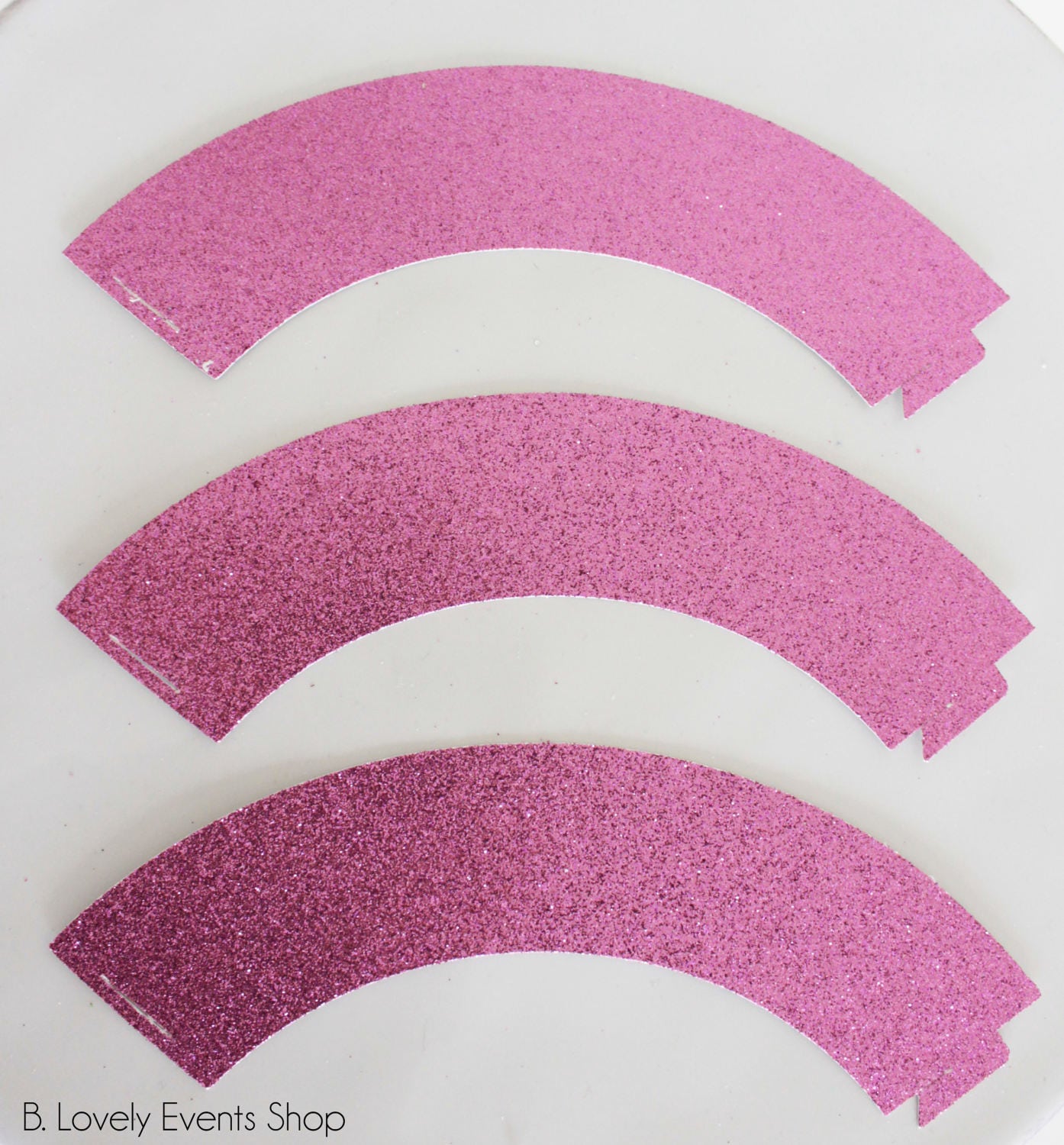 Pink Glitter Cupcake Wrappers Pink Party Supplies Pink Party | Etsy