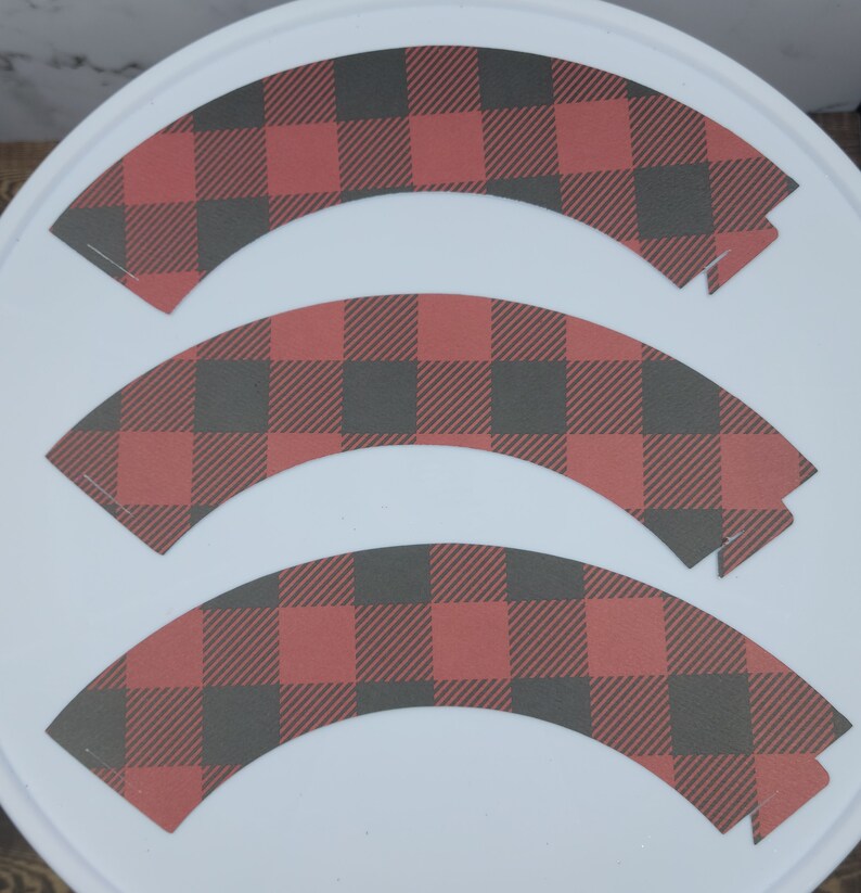Buffalo Plaid Cupcake Wrappers, Christmas, Lumberjack - Etsy