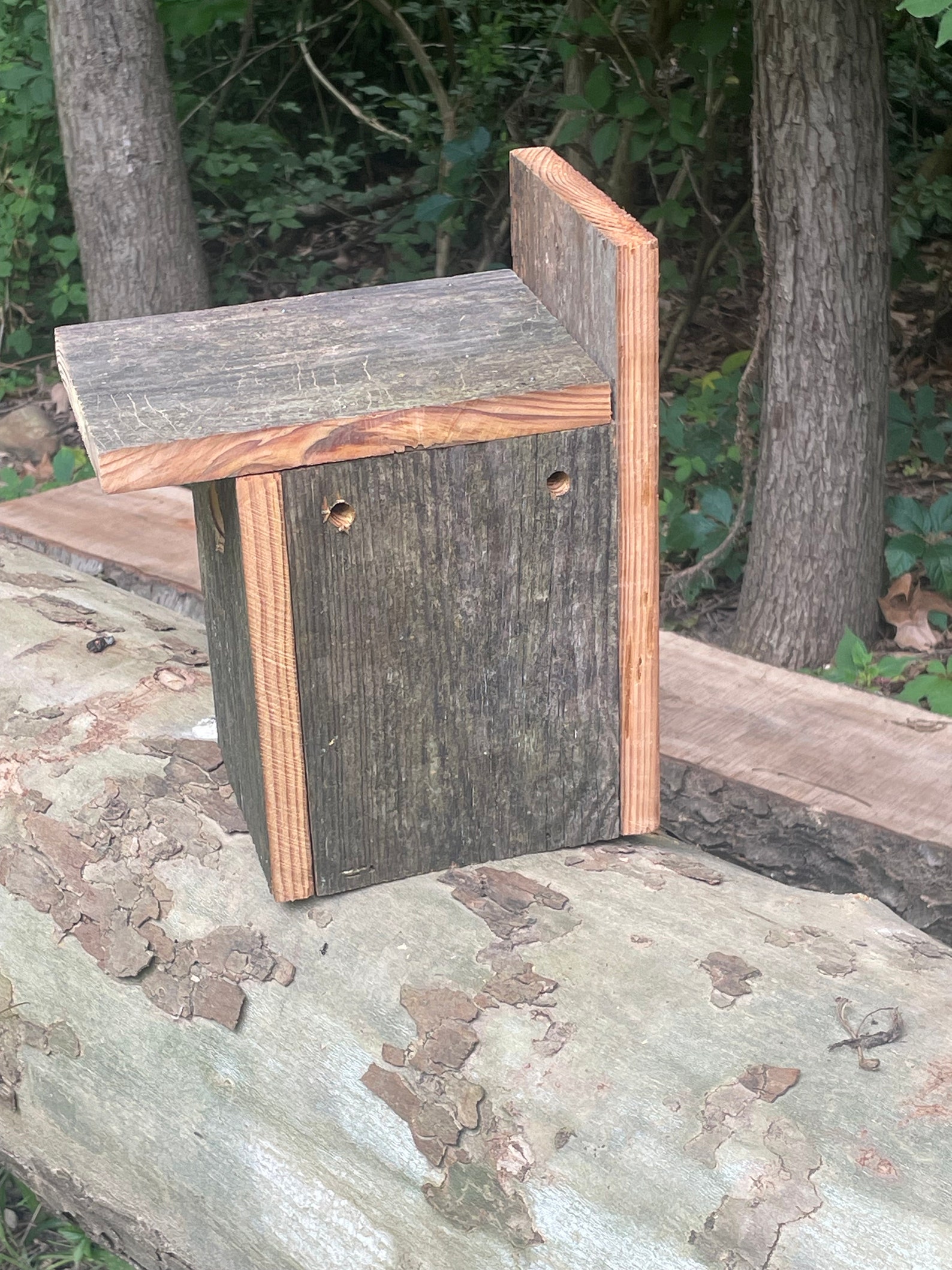 Birdhouse/reclaimed Barn Wood/rustic/fence Post Birdhouse/handmade ...