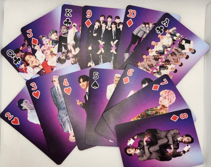 BTS Playing Cards - 54 Deck Standard Playing Cards W/ 2 Jokers - K-pop ...